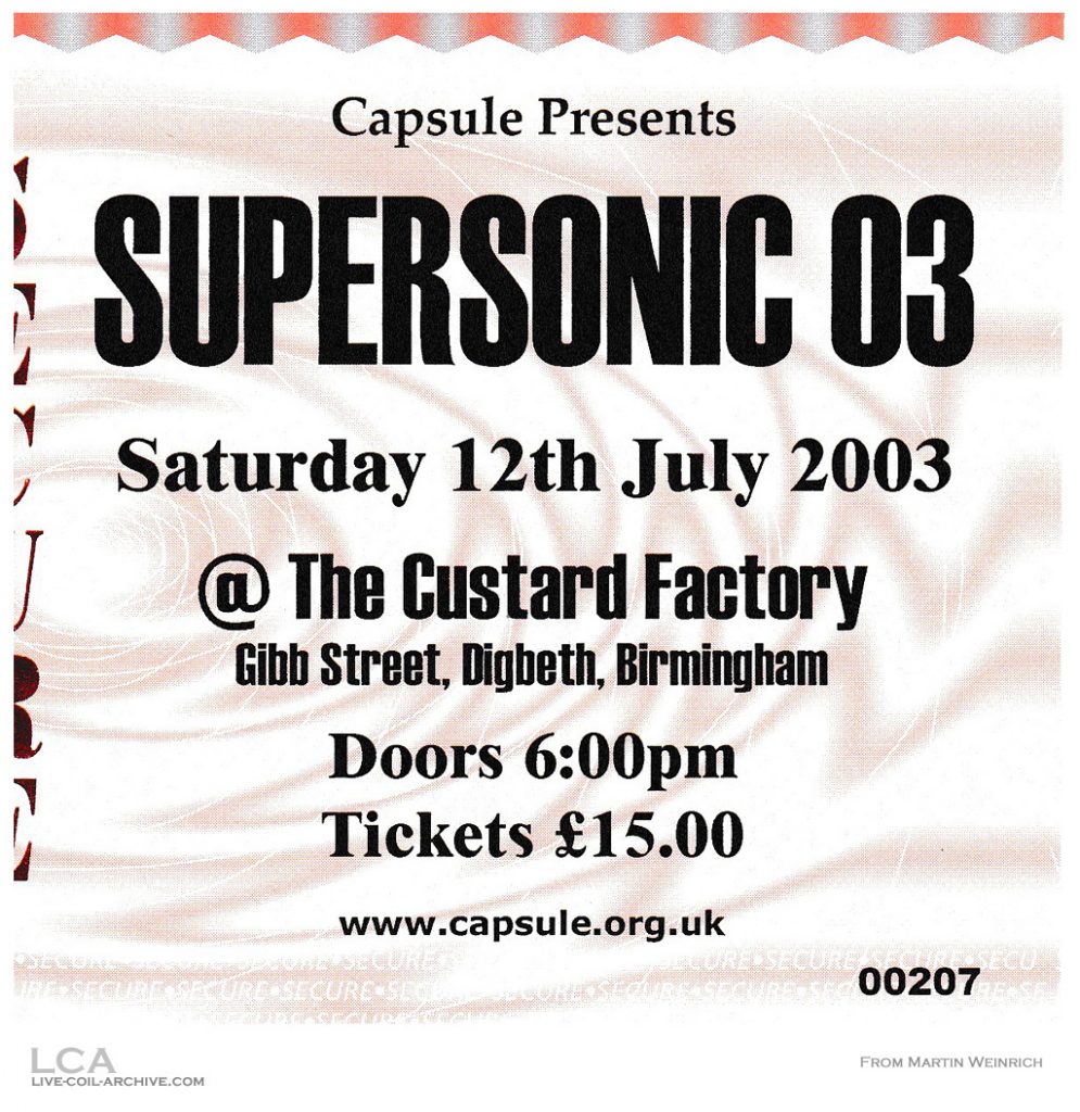 2003 concert performed by COIL